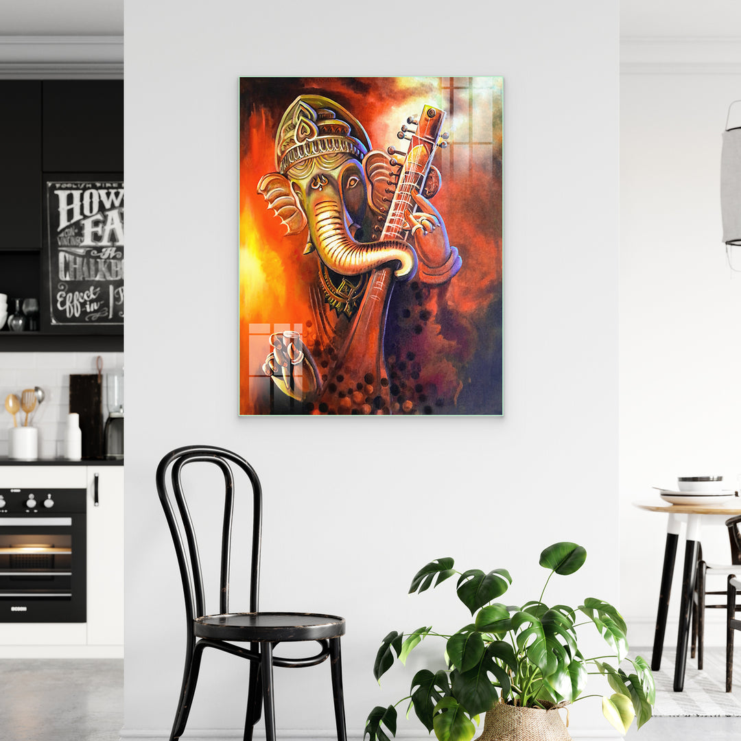 Beautiful Wall Painting for Home: Shree Lord Ganesha Colorful Oil Pain ...