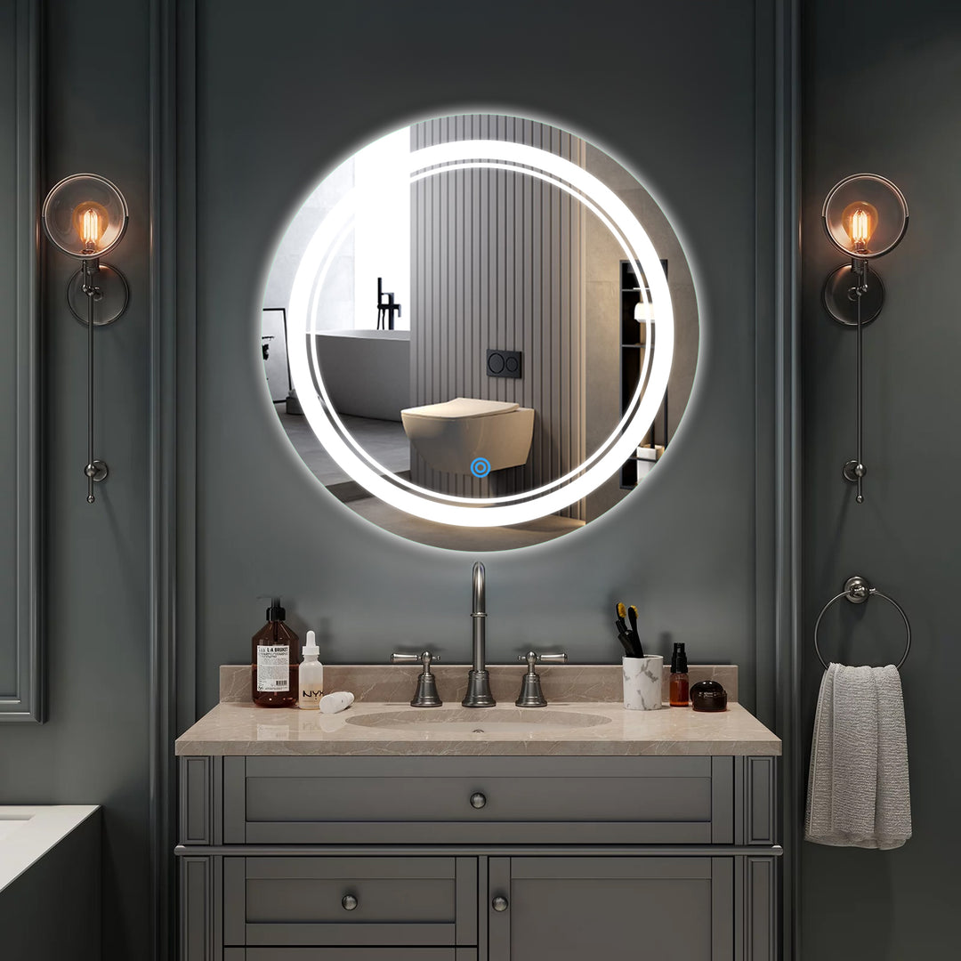 Round Designer LED Mirror for Bathroom – Flair Glass