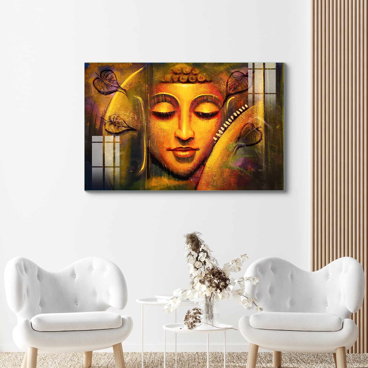 Frameless Beautiful Wall Painting for Home Acrylic Abstract Oil Paint Flair Glass