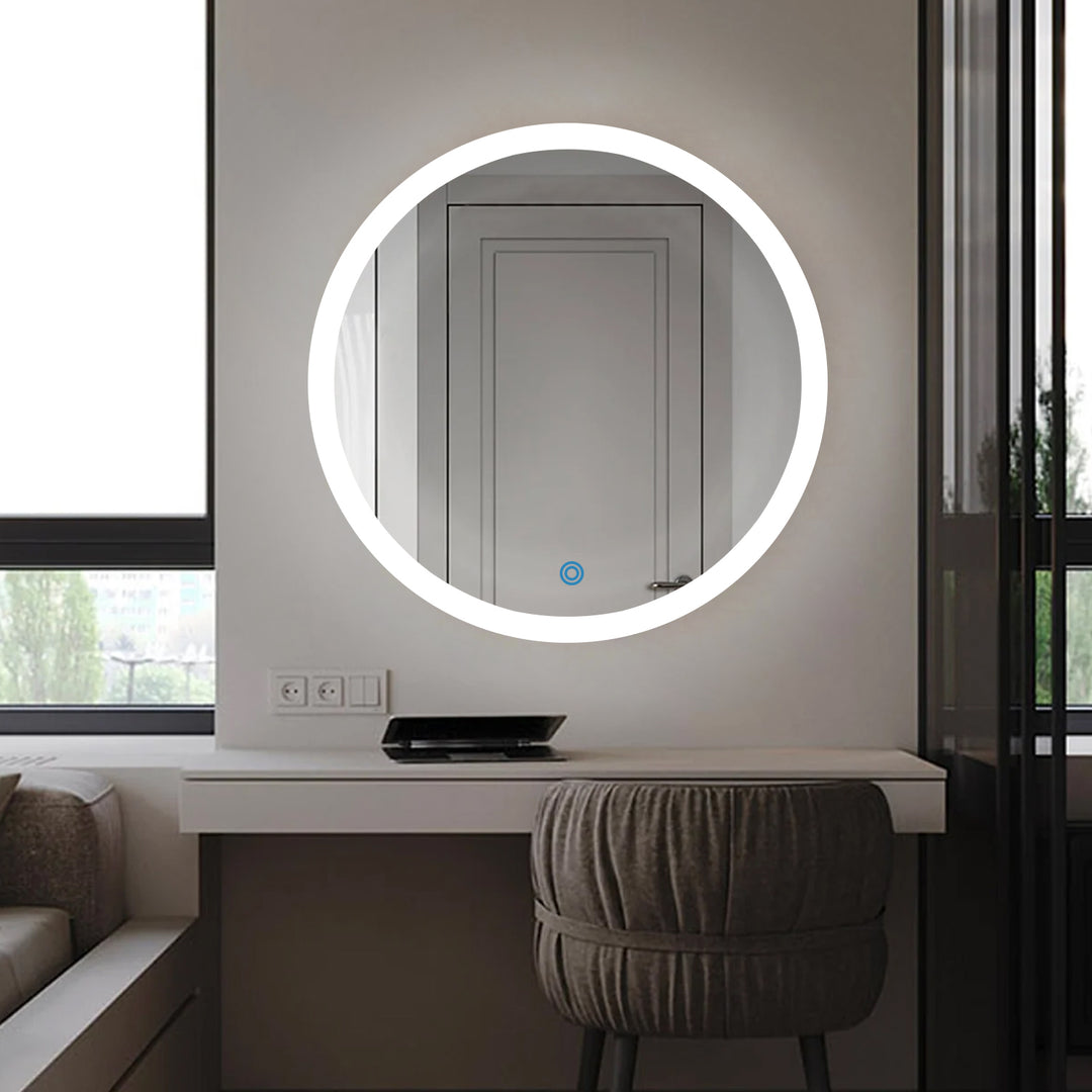 Round Designer LED Mirror for Bathroom – Flair Glass