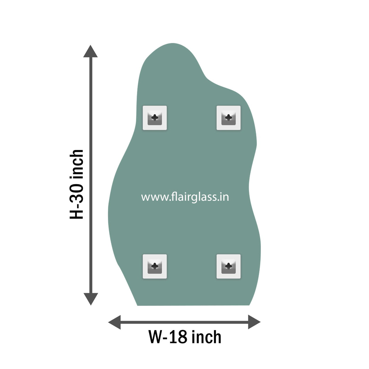 Oval Spiral Frameless Mirror – Flair Glass