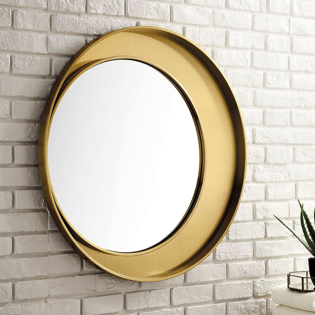 Stylish Golden-Radiant Framed-Mirror – Flair Glass