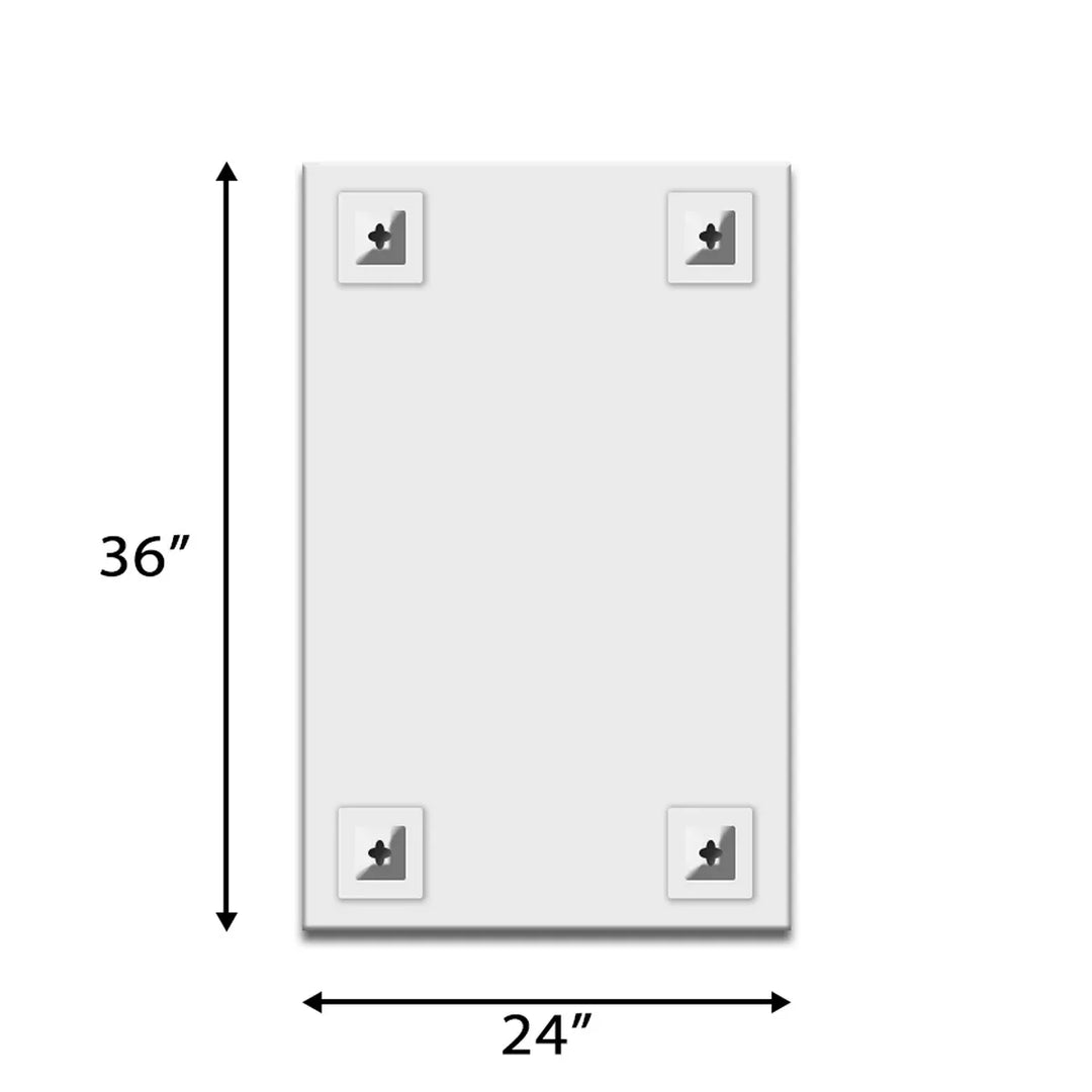 Floral - Frameless Frosted Mirror Designer – Flair Glass