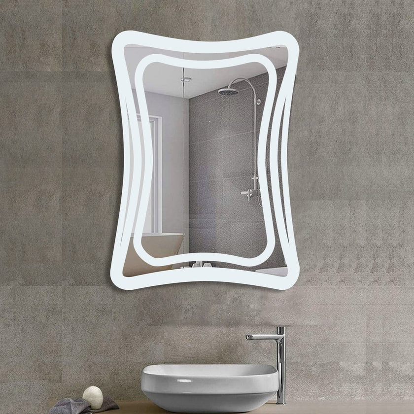 Designer Frameless Frosted Mirror – Flair Glass