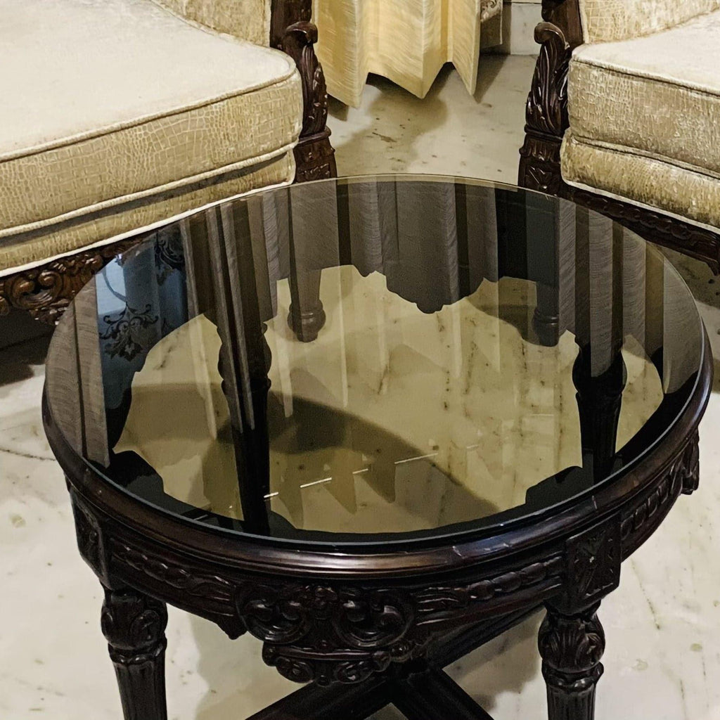 Circular Tinted Bronze/Brown Toughened Glass Table-Top – Flair Glass